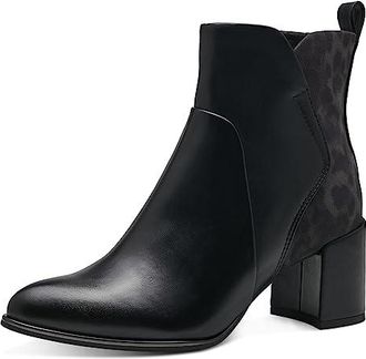 Marco Tozzi Femme 2-25096-41 005 Bottines à Talons, Black Leo, 37 EU