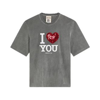 Semicouture T-Shirt Martina - - Tops - Damen - Grau - M