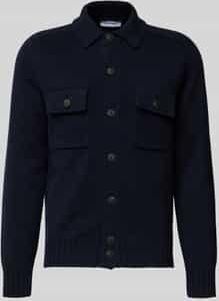 Gran Sasso Strickjacke mit Kentkragen