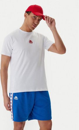 Kappa T-Shirt 382J2QW Wei&szlig; Regular Fit