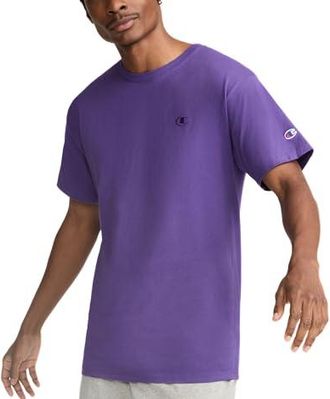 Champion Mens Classic Jersey T-Shirt, Purple Pr, 2XL