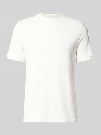 Guess T-Shirt mit Strukturmuster und Rundhalsausschnitt