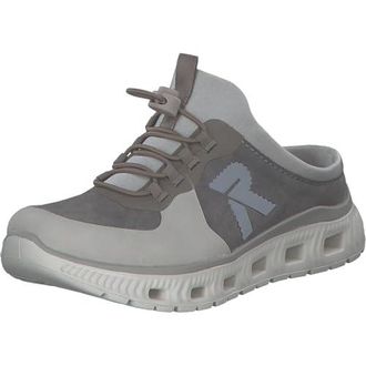 Rieker Femme M6069 Sabots, Gris Clair Gris Acier nacré, 42 EU
