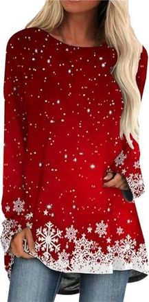 Generic Tunique Brillantes Femmes Casual Haut Court Brillante Sequin Sweatshirt Chemises Manches Longues Grande Taille Costume De Pailletté Performance Danse 