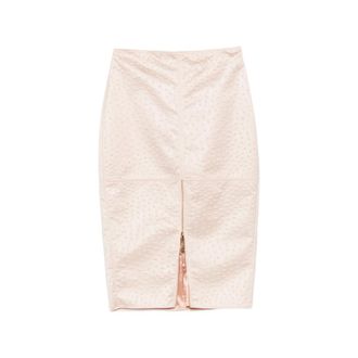 Elisabetta Franchi Embossed Zip Skirt