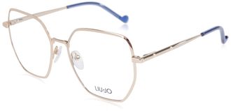 Liu Jo Womens Glasses, Medium Gold, 54/17/140, Medium Gold