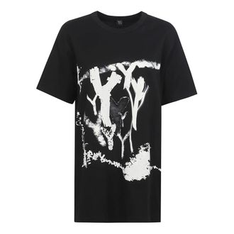 Yohji Yamamoto T-Shirt aus Baumwolljersey - - Tops - Damen - Schwarzk - M
