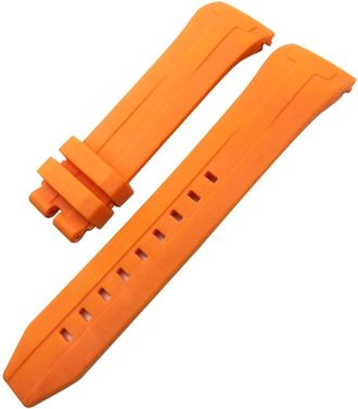 Generic Gummi-Silikon-Armband 22 mm 21 mm für T120417 Sea Star 1000 Serie Orange Schwarz Wasserdichtes Tauchuhrenarmband