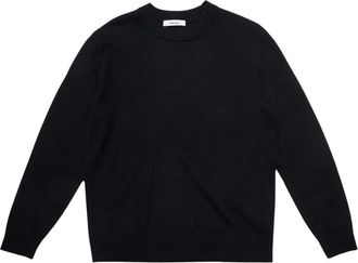 Selected Homme, Pulls, Noir, Taille: L Maglione Relaxed Tray Merino Brushed