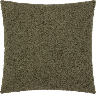 furn. Yard Cabu Kissenbezug - Weicher, grober, strukturierter skandinavischer Bouclé-Bezug (Khaki - 55x55cm)