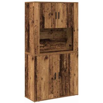 vidaXL Highboard Altholz 80 x 33 x 150 cm Holzwerkstoff Vidaxl