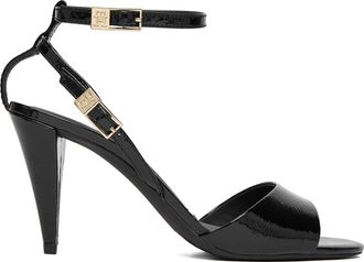 Tommy Hilfiger Sandalen Tommy Hilfiger Th Elegant Patent Sandal FW0FW08961 Schwarz