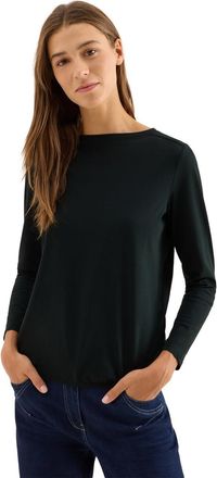 Cecil Damen 3227276 Shirt in Unifarbe, Ink Green, X-Large