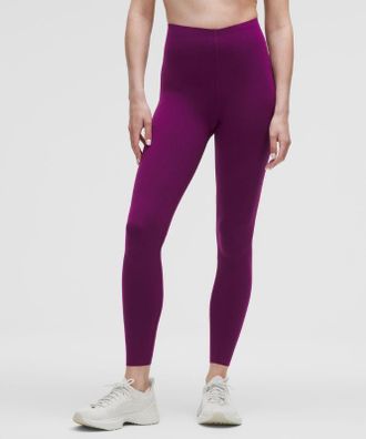 lululemon Legging Glow Up taille tr&egrave;s haute pour Femmes - 71 cm - Violet - Taille 10