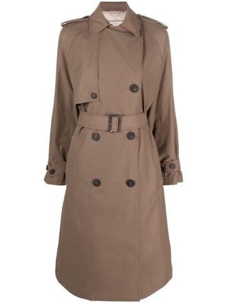 PESERICO Doppelreihiger Trenchcoat - Braun