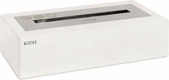 Kiini Kiini - imara Freistehender Biokamin Tisch-Biokamin + 1L ethanolfrei Wei&szlig;