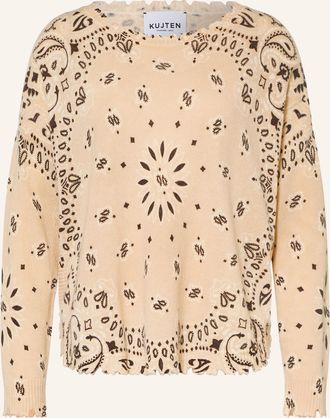 Kujten Kujten Cashmere-Pullover Mela Bandana beige