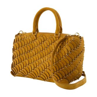Paco Rabanne Womens Purse - Rabanne Leather Brown Calfskin Bags Handbags-Purses