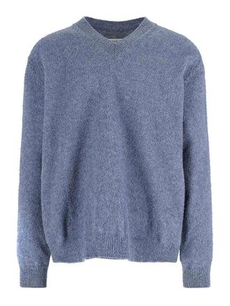 Maison Margiela Pull Col Bateau - Bleu