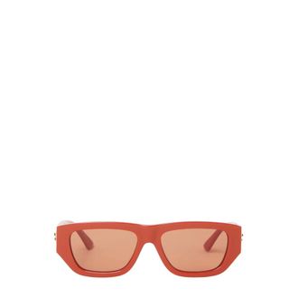 Bottega Veneta Femme, Accessoires, Orange, Taille: ONE Size Lunettes de soleil rectangulaires Bolt