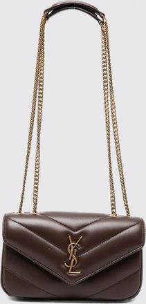 Saint Laurent LouLou Mini-Schultertasche von aus Matelass&eacute;-Lammleder mit YSL-Monogramm