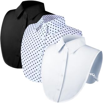 Syhood Damen Halb Gef&auml;lscht Abnehmbar Halsband Dickey Tops (Sch&ouml;ner Stil, 3)