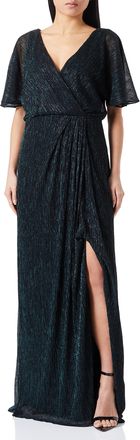 Vera Mont Damen 4650/4669 Kleid, Schwarz/Grün, 36