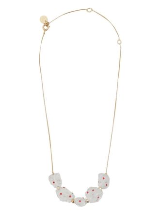 Marni collier en cha&icirc;ne &agrave; pois - Or