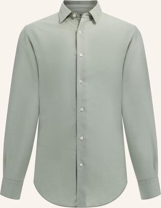 Boggi Milano Boggi Milano Hemd Regular Fit Mit Leinen gruen