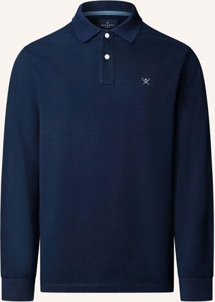 Hackett Poloshirt Slim Fit Logo Ls blau