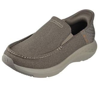 Skechers Go Max-Athletic Air Mesh Chaussures de marche à enfiler pour homme, Taupe Parson, 8.5 X-Wide