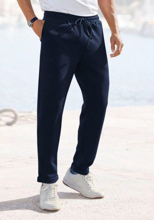 John Devin Jogger Pants Jogg Pants Umschlag am Beinabschluss, aus elastischer Piqu&eacute;-Qualit&auml;t