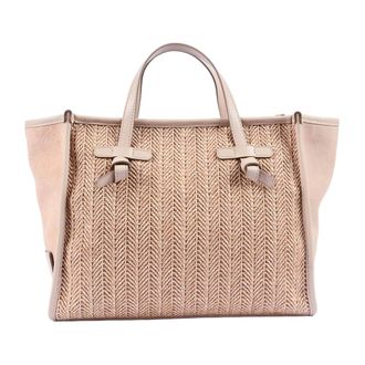 Gianni Chiarini Femme, Sacs, Beige, Taille: ONE Size Borsa Pelle e Tessuto