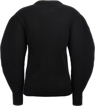 Jil Sander Ribbed Wool Sweater - Black