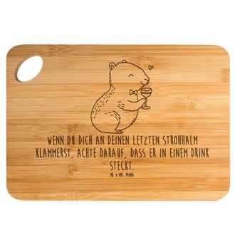 Mr. & Mrs. Panda vesperbrettchen Capybara Wein - Geschenk, Zeichnung, Holzbrett, Handgezeichnetes, für Weinkenner, holzschneidebrett, Kunstwerk, Frühstücksbrett, Weinl