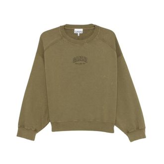 Ganni Sweatshirts - - Sweatshirts & Hoodies - Damen - Gr&uuml;n - XS