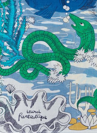 Inouï Editions Eole gedruckte Baumwolle - Blau