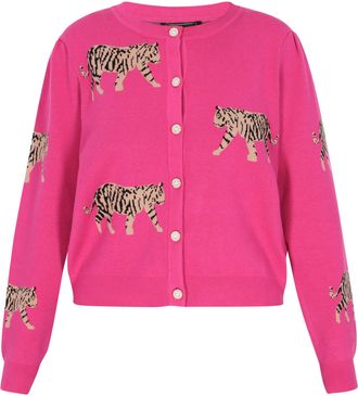 Faina Strickjacke Damen Rosa