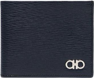 Ferragamo Homme, Accessoires, Bleu, Taille: ONE Size Gancini Wallet