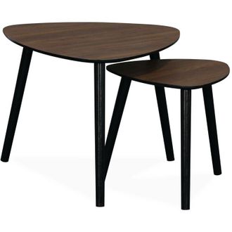 Sweeek 2er Set skandinavische Satztische aus MDF
