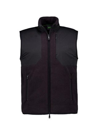 HUGO BOSS Herren Sweatweste schwarz unifarben