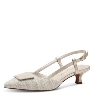 Marco Tozzi Damen Slingpumps Spitz Elegant, Mehrfarbig (Ivory Multi), 40 EU