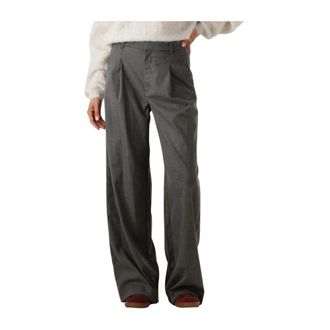 Gestuz Weite Hosen f&uuml;r stilvolle Herbst- und Winteroutfits - - Trousers - Damen - Grau - L
