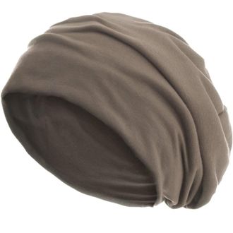 style3 Slouch Beanie aus atmungsaktivem, feinem und leichten Jersey Unisex Mütze Haube Bini Einheitsgröße