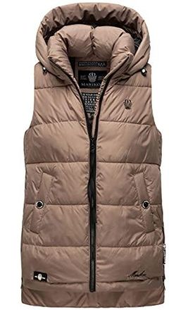 Marikoo Gilet matelass&eacute; pour femme B898, taupe, S