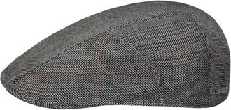 Stetson Casquette Light Silk Ivy Homme - Made in The EU Gavroche avec visière, Doublure Printemps-été - 57 cm Anthracite