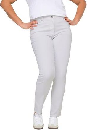 Angel Of Style Femme Grandes Tailles Jean Emma Coupe Slim Fit &agrave; 5 Poches, avec propri&eacute;t&eacute;s Stretch Confortables Blanc Neige 56 831913200-54