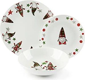 Excelsa Tartan Gnome 65504 Tellerservice, 18-teilig