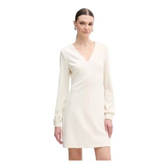 Guess Damen, Kleider, Beige, LGr&ouml;&szlig;e