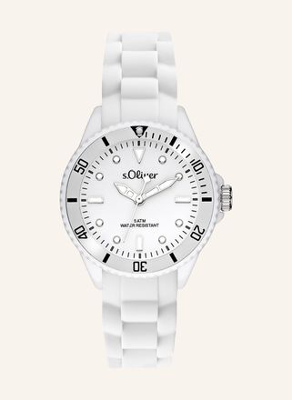 s.Oliver S.Oliver Armbanduhr Aus Silikon weiss
